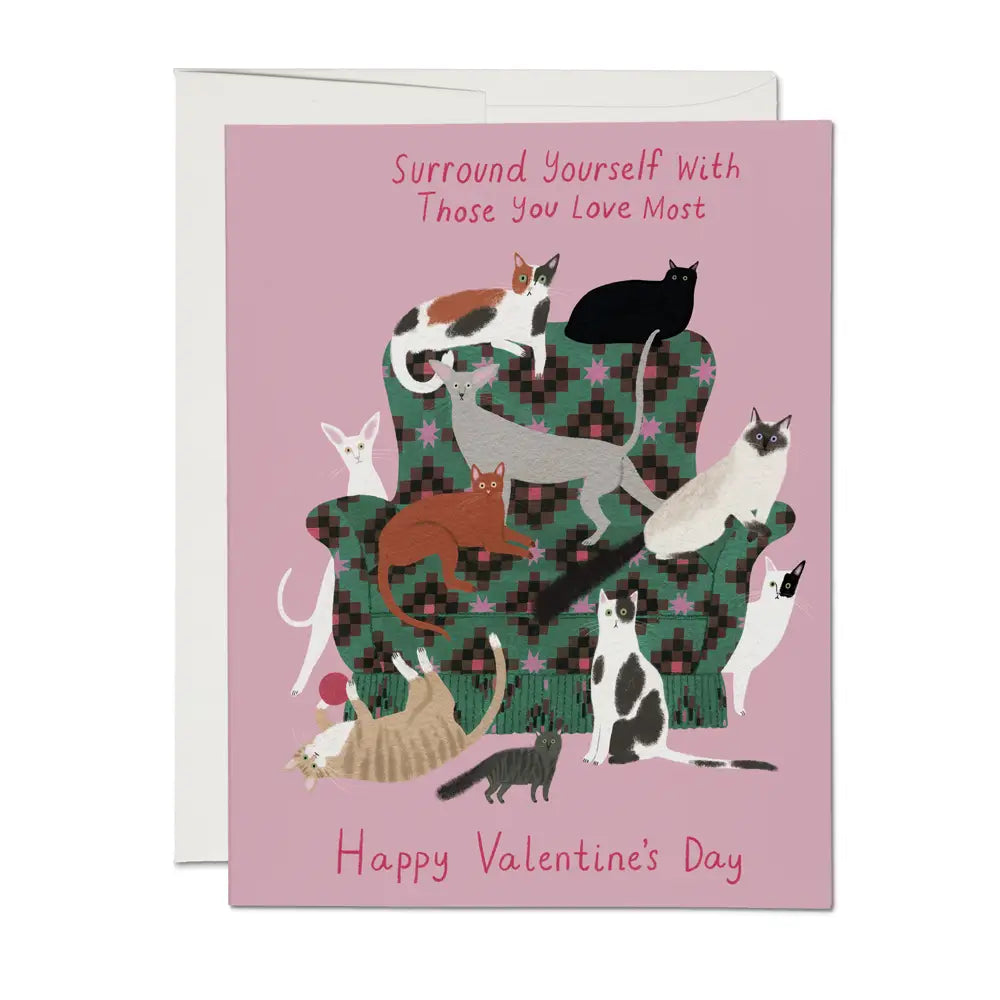 Surround Youself Valentine's Day Greeting Card – Lucinda's