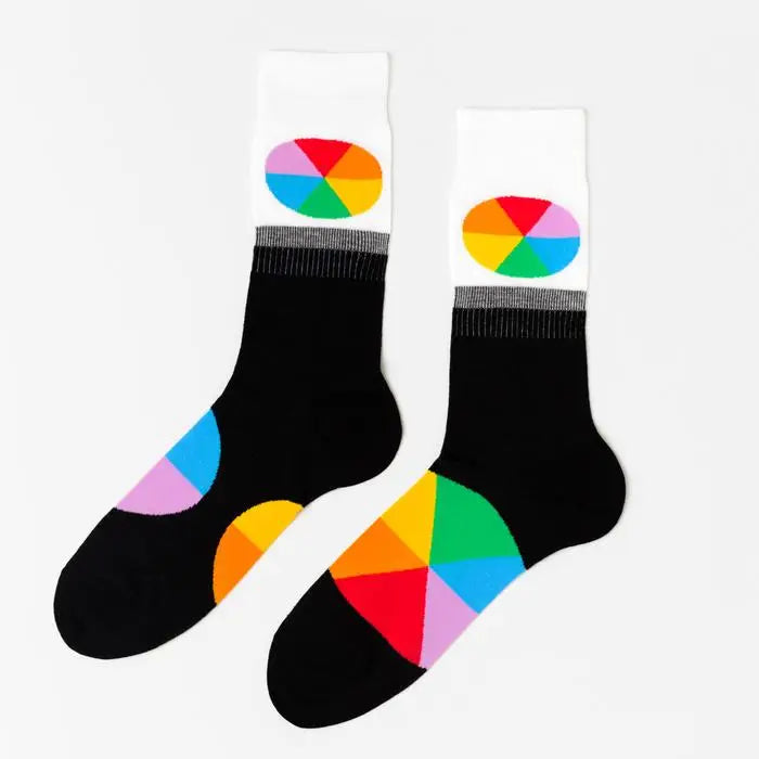 Color Wheel Crew Socks Men's Sizing – Lucinda's
