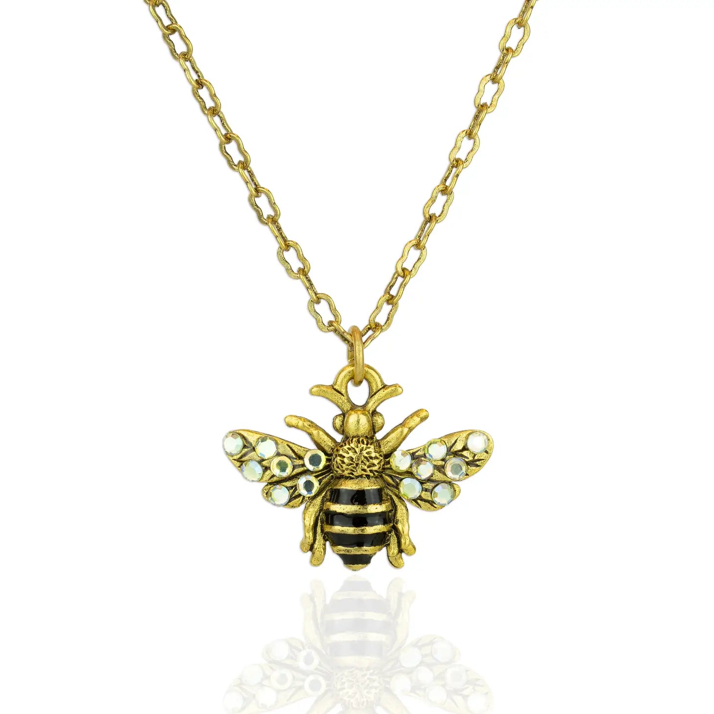Hive Queen Bee Crystal Necklace – Lucinda's