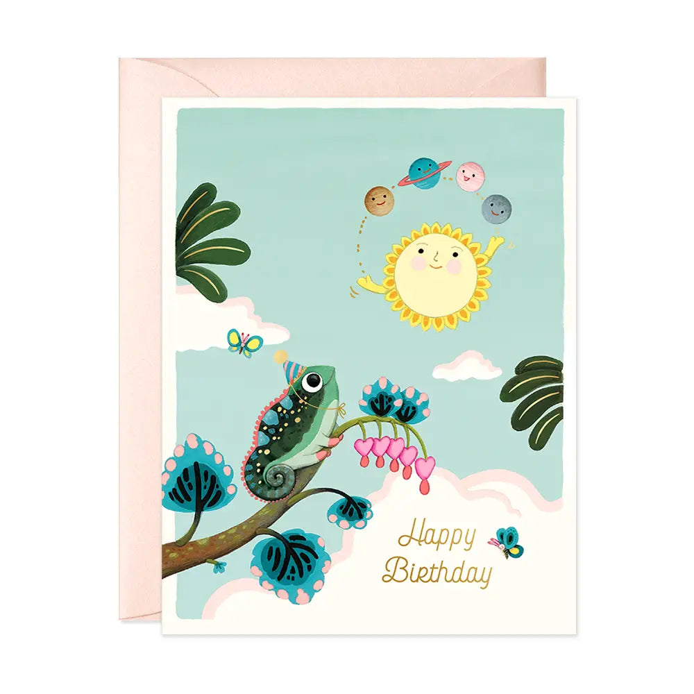 Solar Juggle Birthday Greeting Card – Lucinda's